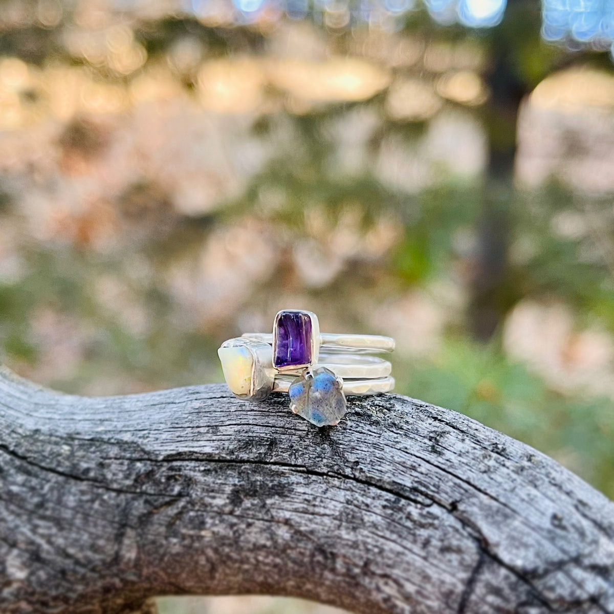 Stone Stacking Rings Set | Twilight – Hiouchi Jewels / Rose & Bolt ...