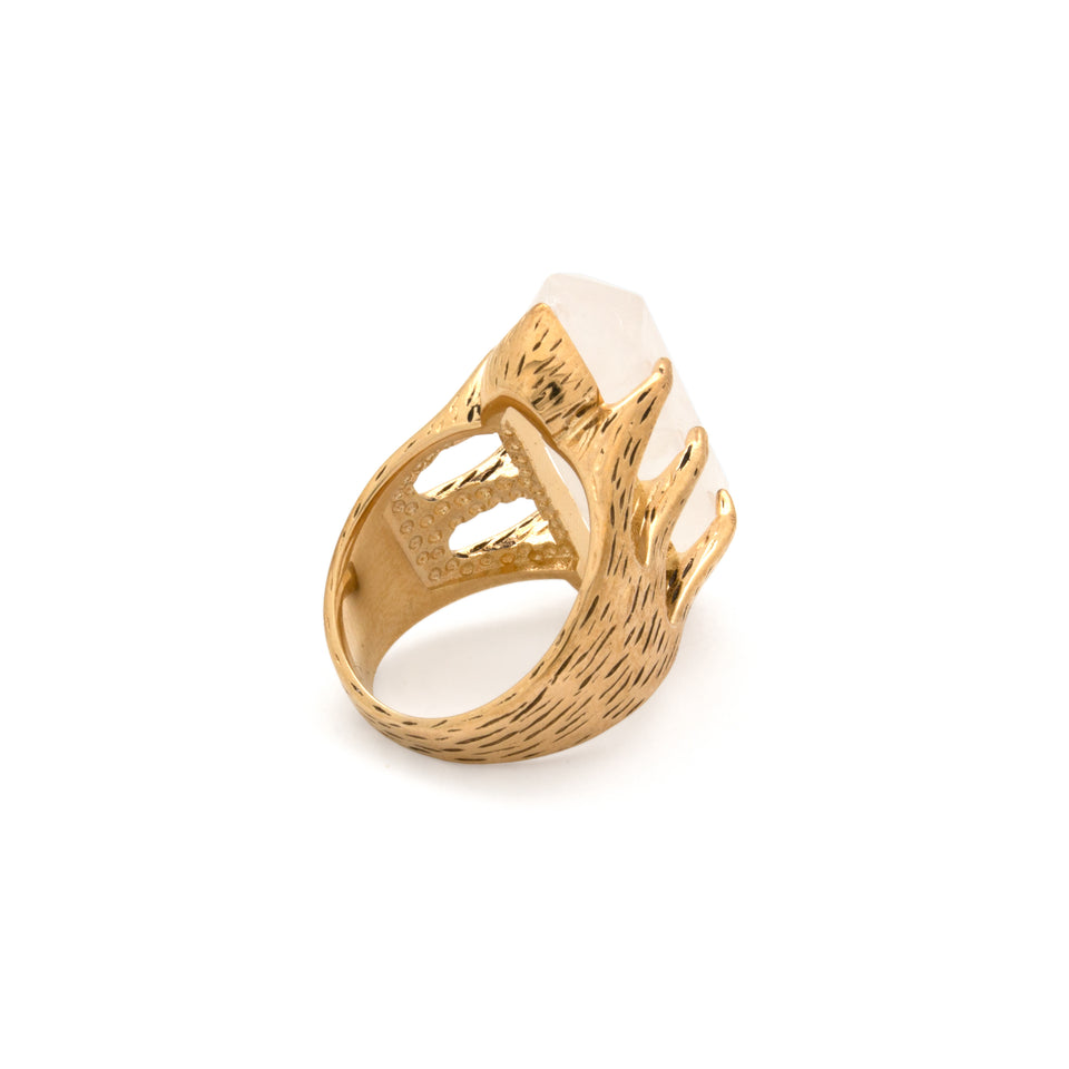 Crystal Talon Ring | Quartz