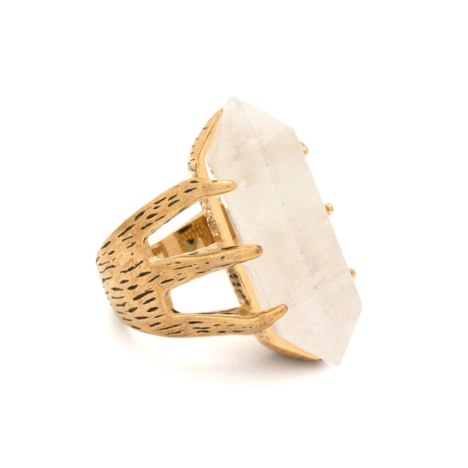 Crystal Talon Ring | Quartz