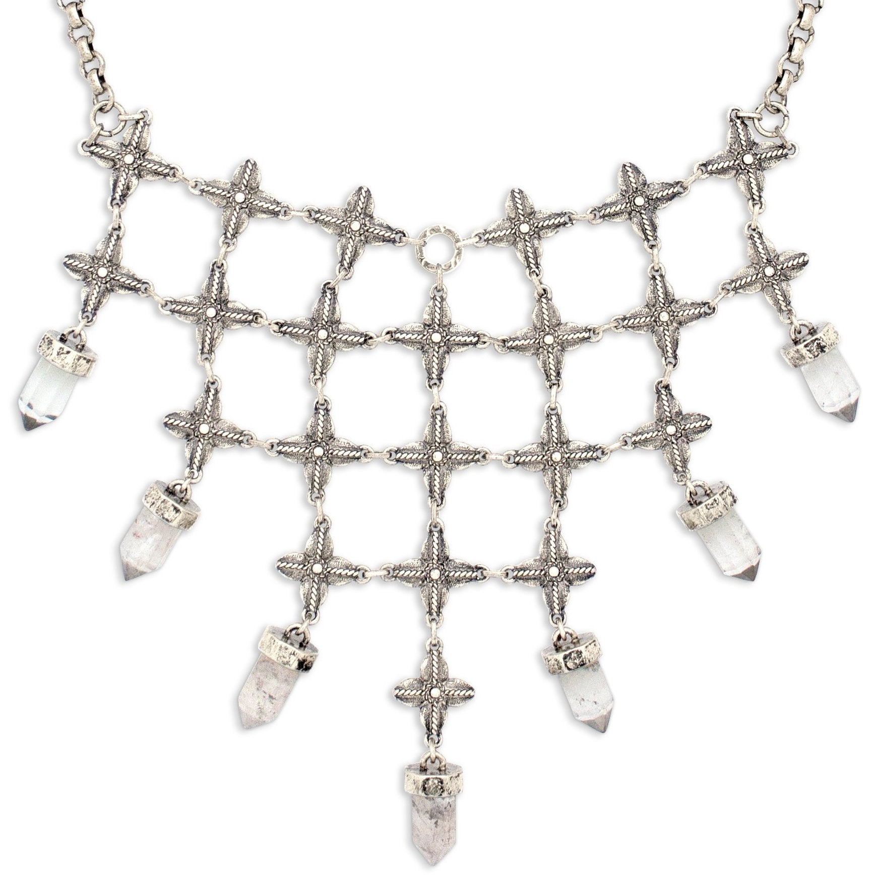 Silver Shine On Necklace | Handmade Designer Festival Fashion Jewelry