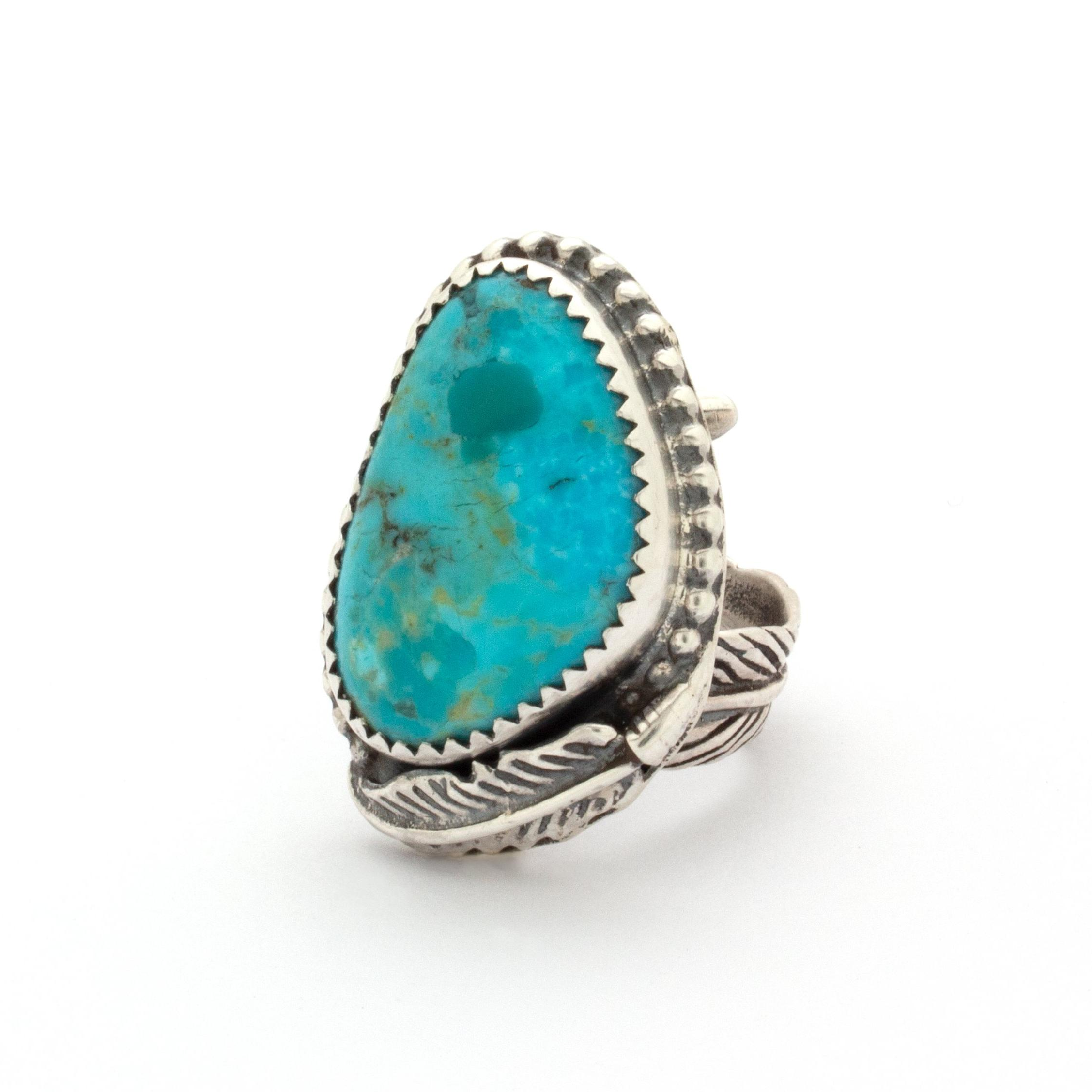Turquoise Feather Ring Series 5
