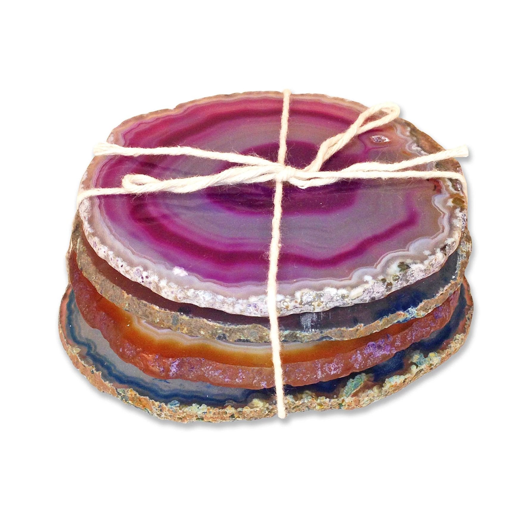 Agate Coaster Set